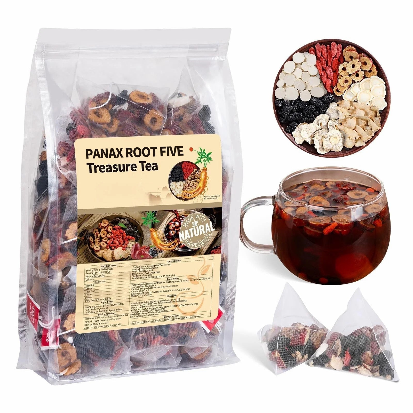 Panax Root & Mulberry Herbal Tea – Prosalubrious
